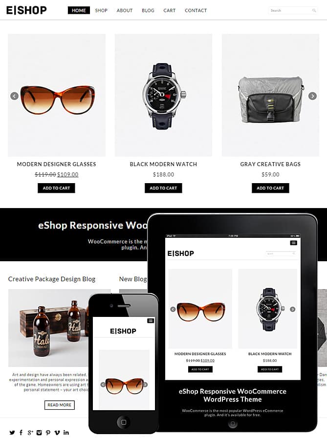 eShop WooCommerce WordPress Theme | 한국워드프레스랩