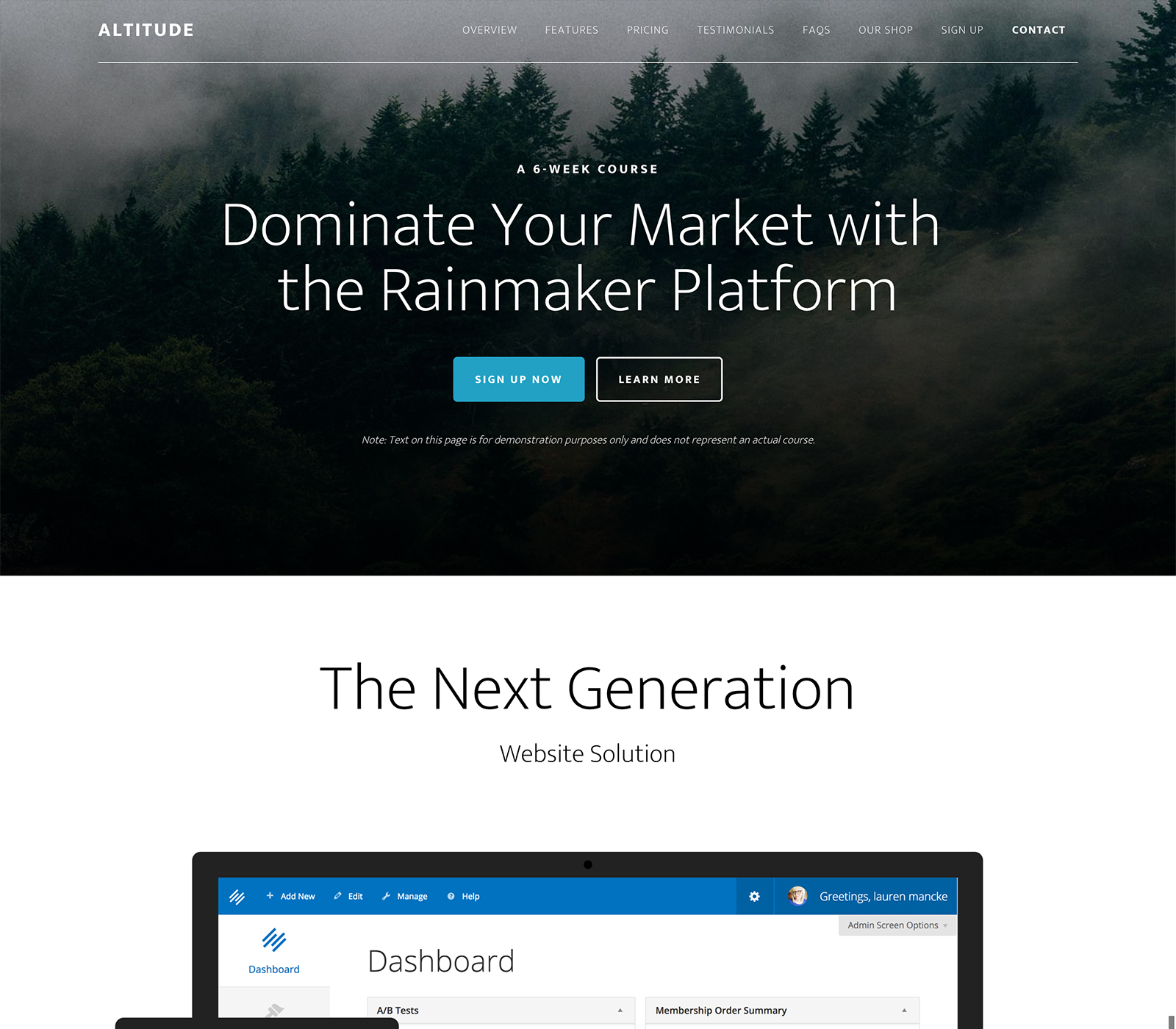 Altitude Pro Theme | 한국워드프레스랩