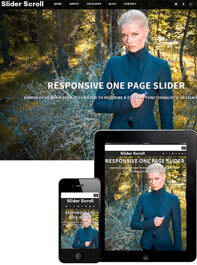 Slider Scroll Theme – OnePage | 한국워드프레스랩